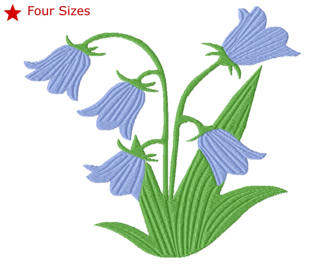 Snowdrop Flower Machine Embroidery Design, Four Sizes Included, Instant ...