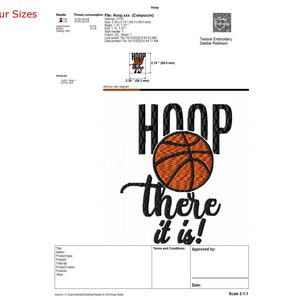 Hoop Machine Embroidery Design, Four Sizes Included, Instant Download ...
