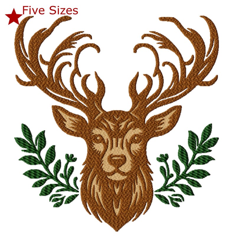 Deer Embroidery - Etsy