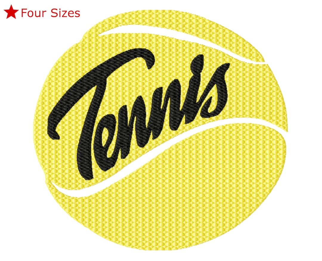 Tennis Ball Machine Embroidery Design, Four Sizes Included, Instant ...