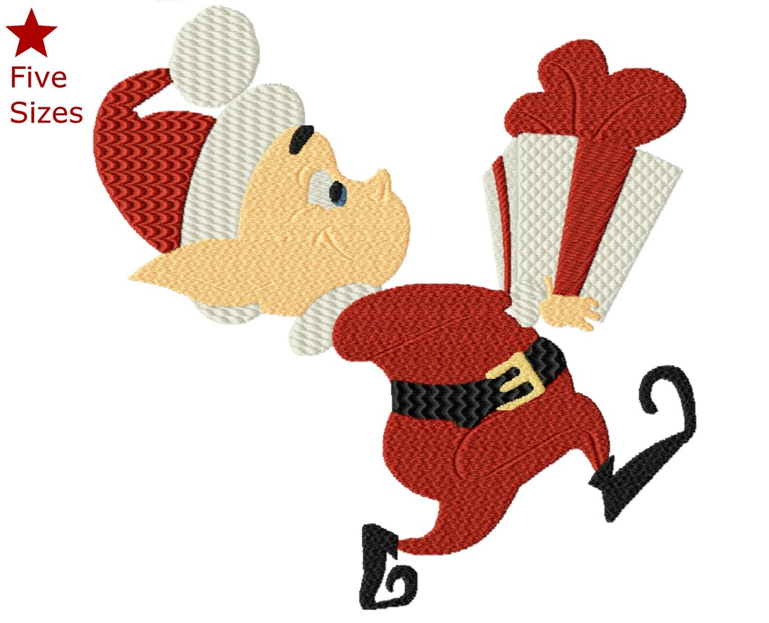 Marching Elf Machine Embroidery Design, Five Sizes Included, Instant ...