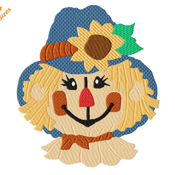 Scarecrow Embroidery - Etsy