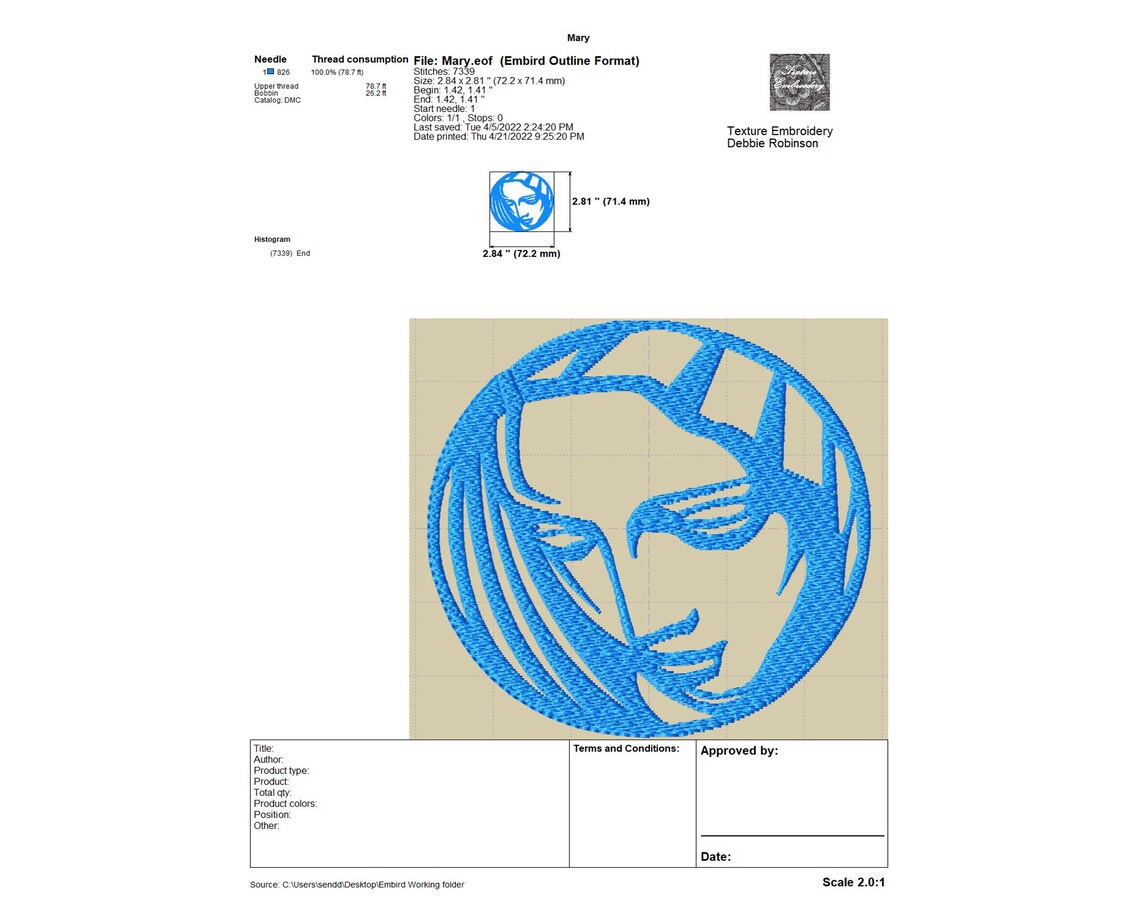 Mary Machine Embroidery Design. - Etsy