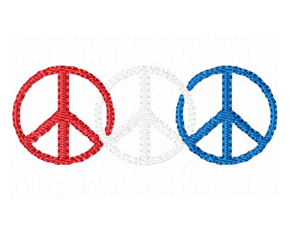 Peace Machine Embroidery Design. - Etsy