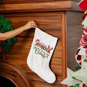 Nonna Claus Machine Embroidery Design, Seven Sizes Included, Instant ...