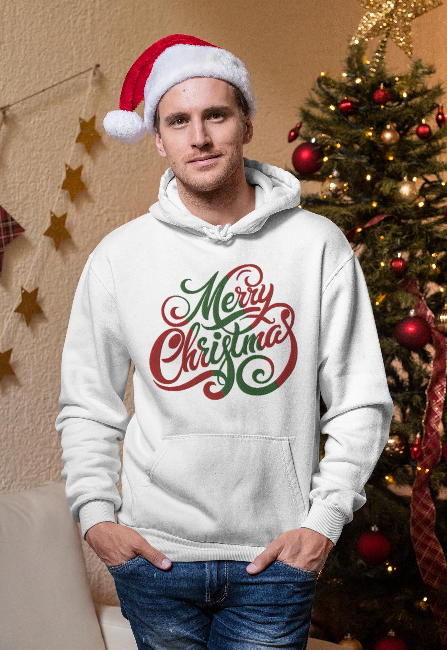 Merry Christmas Two Color Fade Machine Embroidery Design, Five Sizes ...
