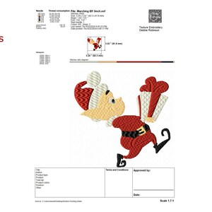 Marching Elf Machine Embroidery Design, Five Sizes Included, Instant ...