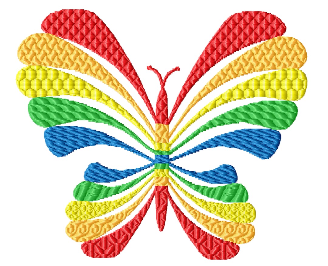 Pride Butterfly Machine Embroidery Design - Etsy