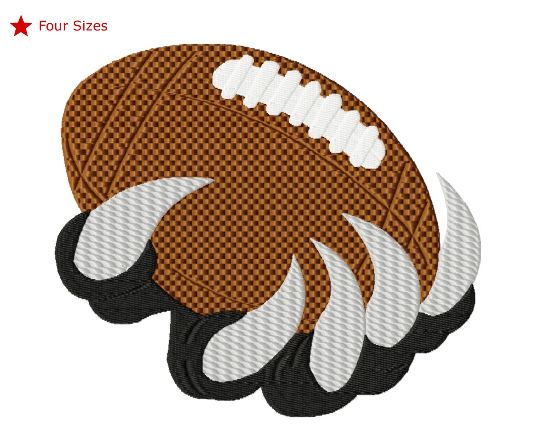 Football Claw Machine Embroidery Design, Four Sizes Included - Etsy