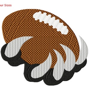 Football Claw Machine Embroidery Design, Four Sizes Included - Etsy