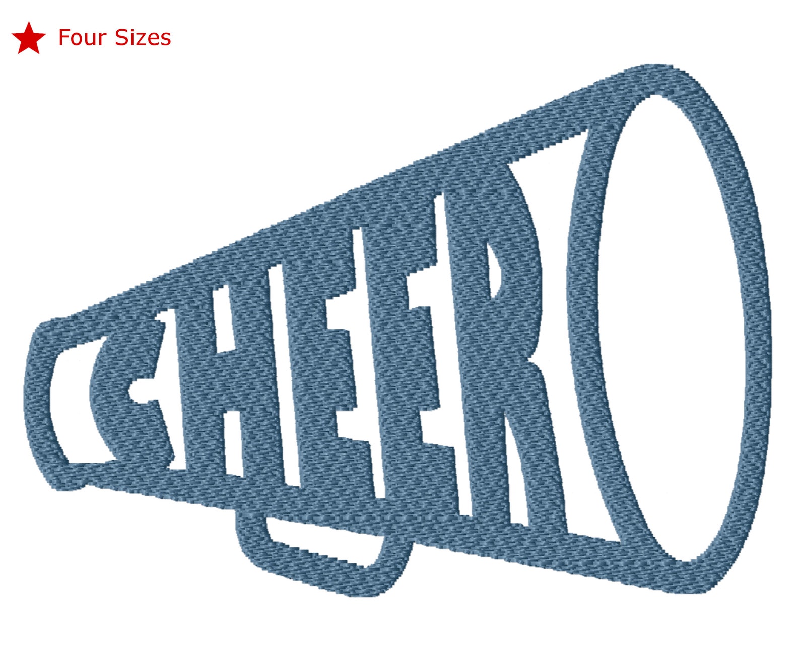 Cheer Machine Embroidery Design, Four Sizes Included, Pick Your Team ...