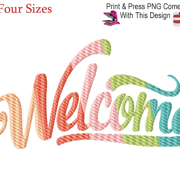 Welcome Embroidery - Etsy