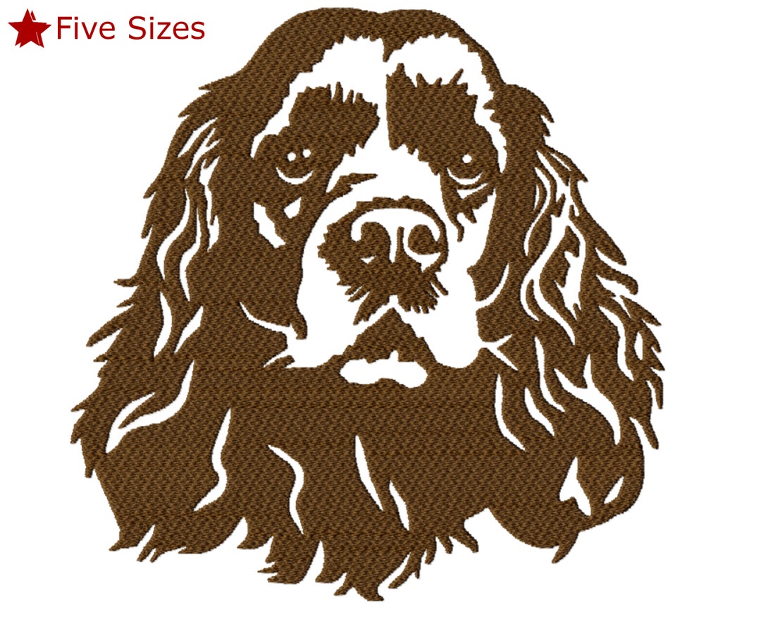 Cocker Spaniel Machine Embroidery Design, Five Sizes Included, Instant ...