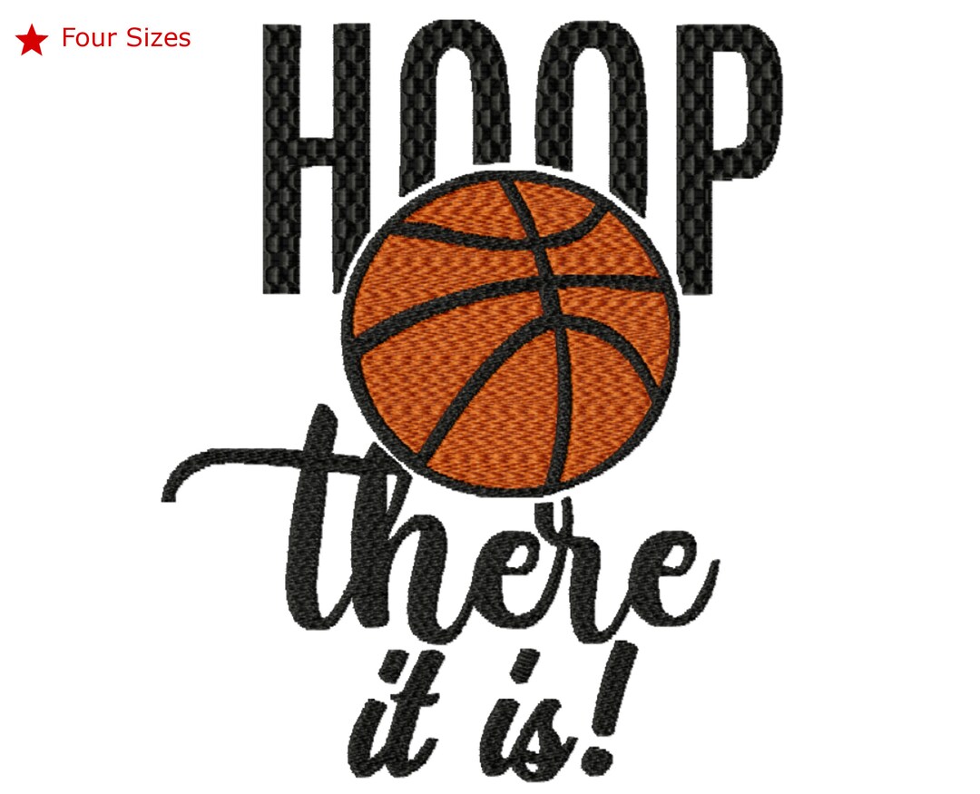 Hoop Machine Embroidery Design, Four Sizes Included, Instant Download ...