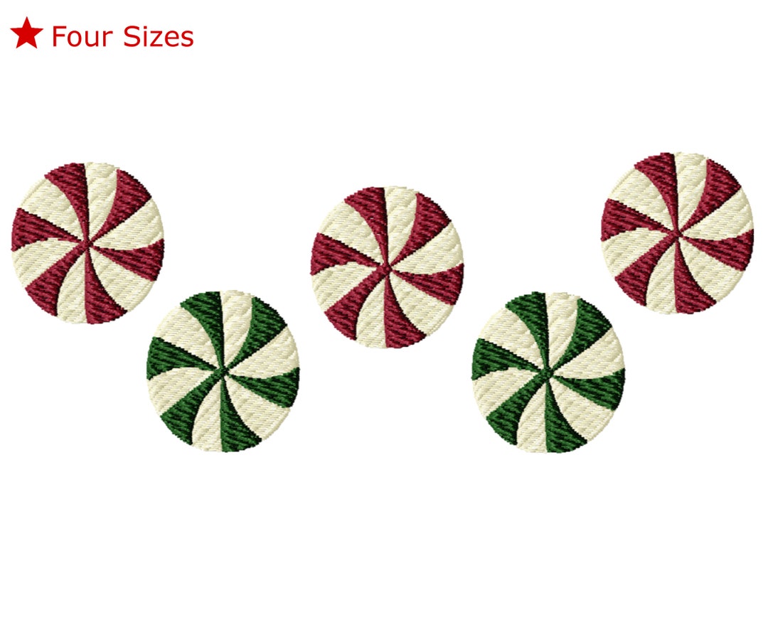 Mint Candy Machine Embroidery Design, Four Sizes Included, Instant ...