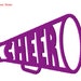Cheer Machine Embroidery Design, Four Sizes Included, Pick Your Team ...