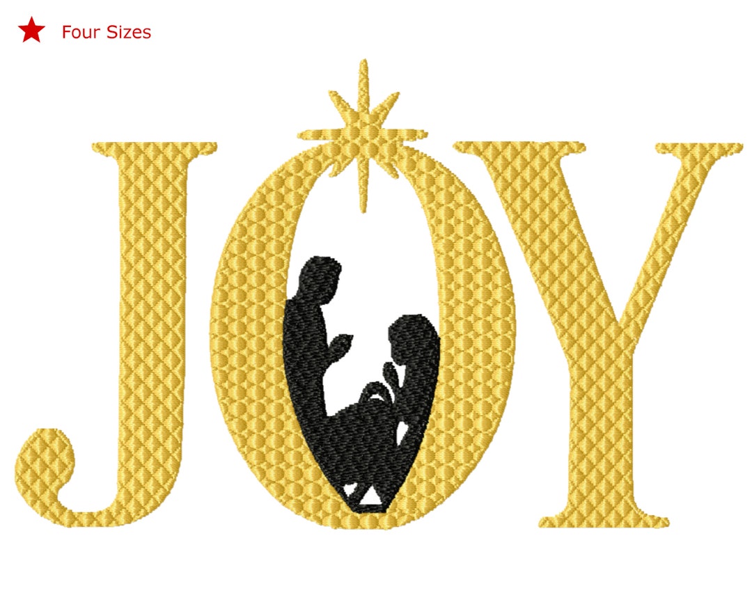 Joy Machine Embroidery Design, Four Sizes Included, Instant Download - Etsy