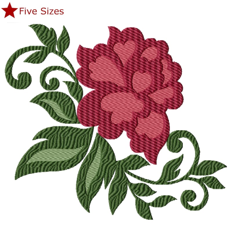 Rose Embroidery - Etsy