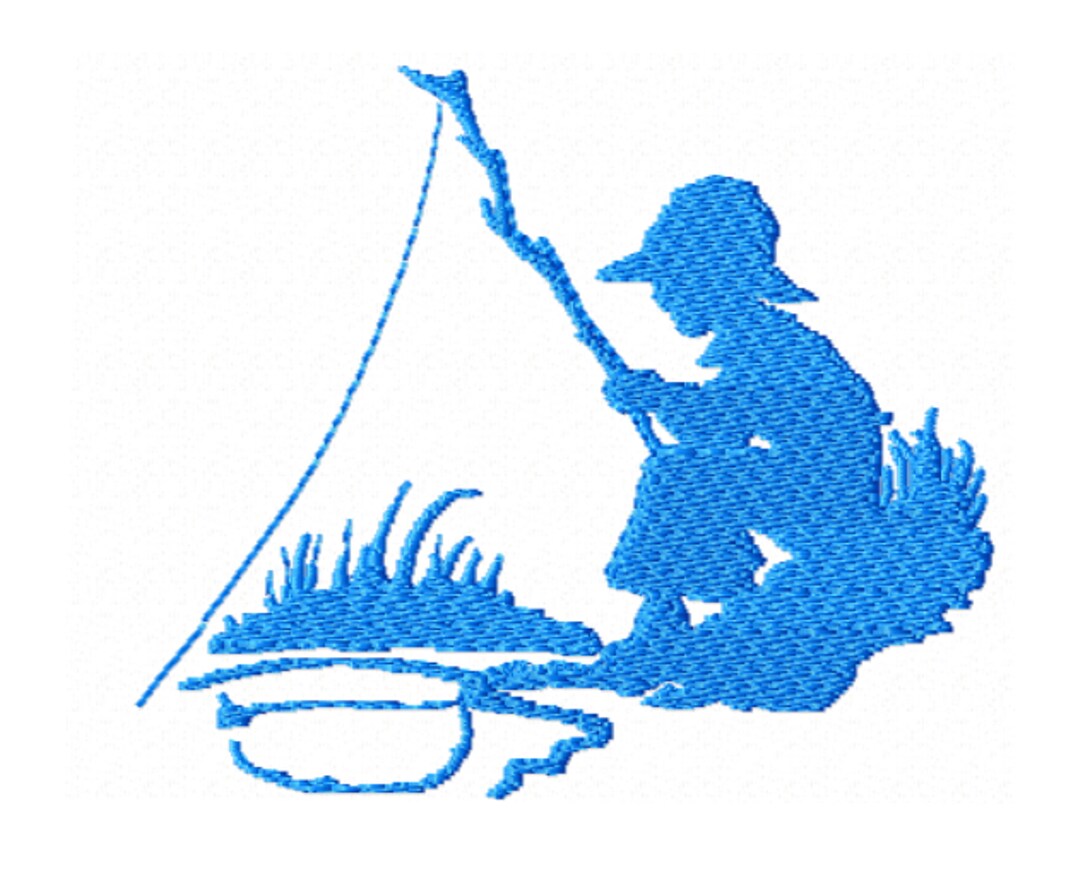Fishing Machine Embroidery Design Download. - Etsy