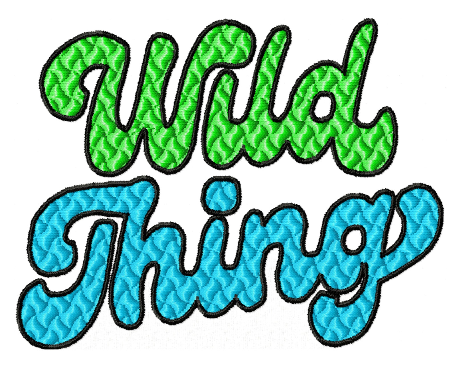 Wild Thing Machine Embroidery Design - Etsy