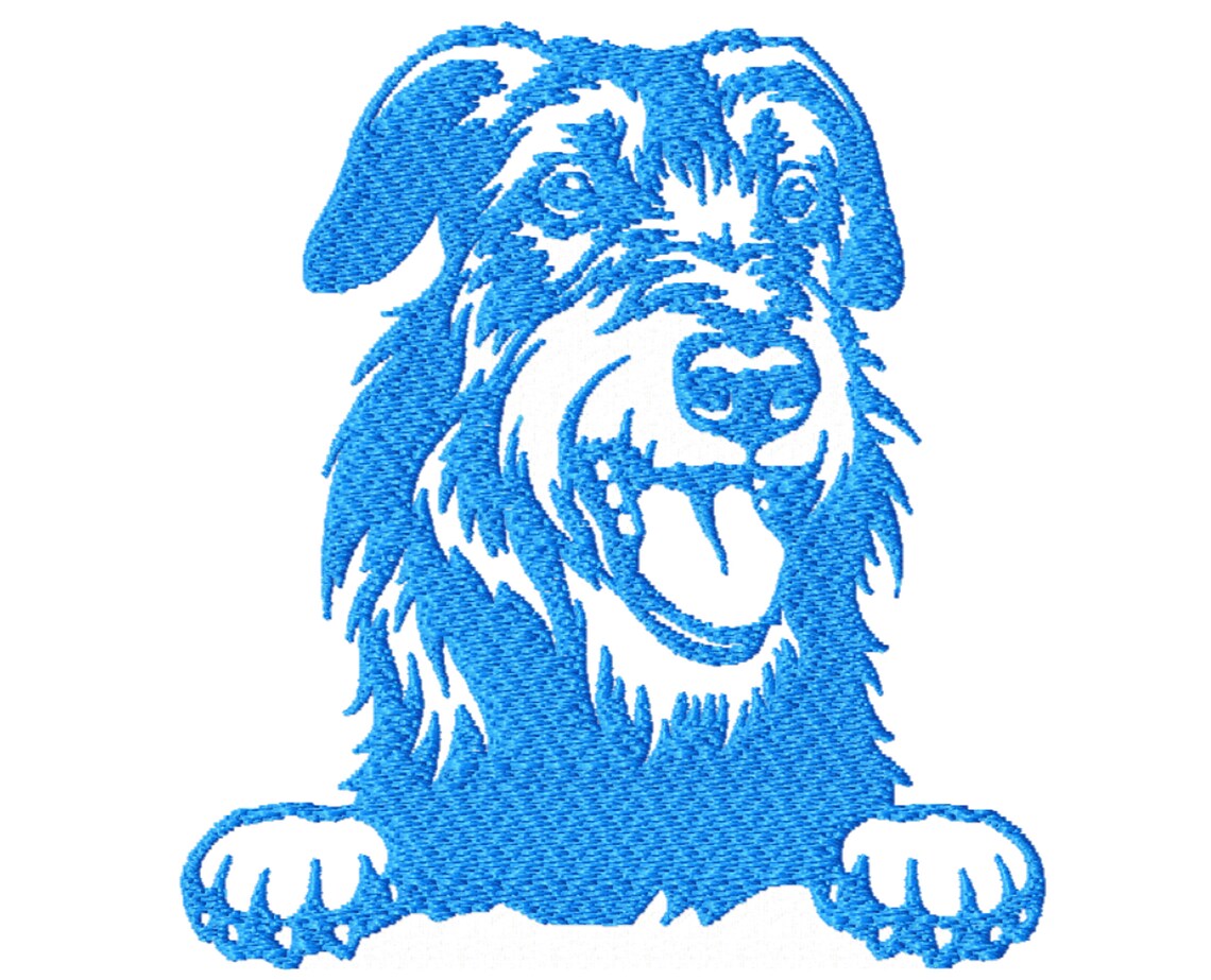 Irish Wolfhound Machine Embroidery Design Two Sizes - Etsy