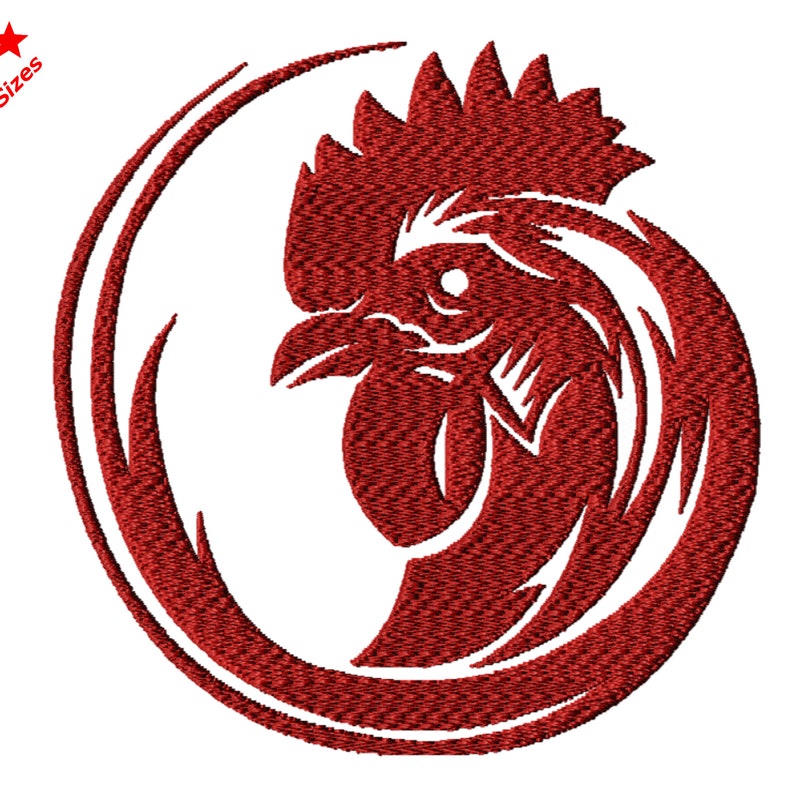 Rooster Embroidery - Etsy