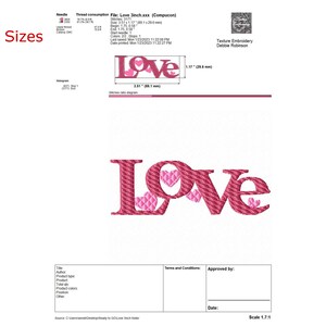 Love Machine Embroidery Design, Five Sizes Included, Instant Download ...