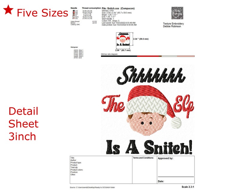 Snitch Machine Embroidery Design Five Sizes Included Instant - Etsy