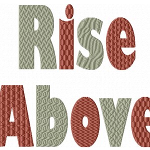 Rise Above Machine Embroidery Design - Etsy