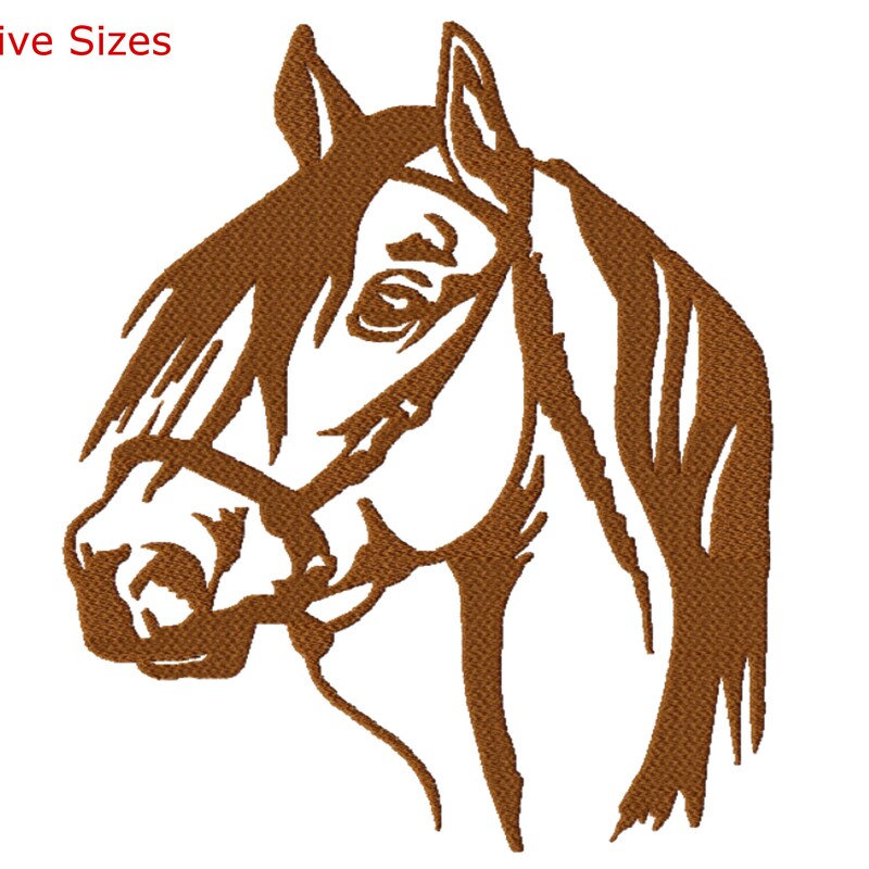 Horse Head Embroidery Design - Etsy