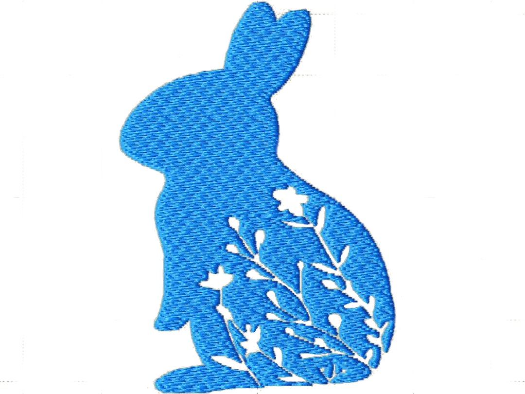 Spring Bunny Machine Embroidery Design Download. - Etsy