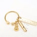 Brass Key Buckle Key Chain Handmade Round Key Fob Connectors Keychain ...