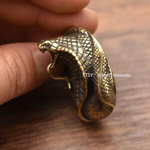 Brass Conchos Screw Back - Leather Crafting Concho - Cobra Snake Concho ...