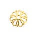 7mm Gold Beads Cap - 18k Gold Bead Cap - Bead Caps Spacers - Gold ...