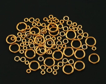 18k Closed Jump Rings - Etsy