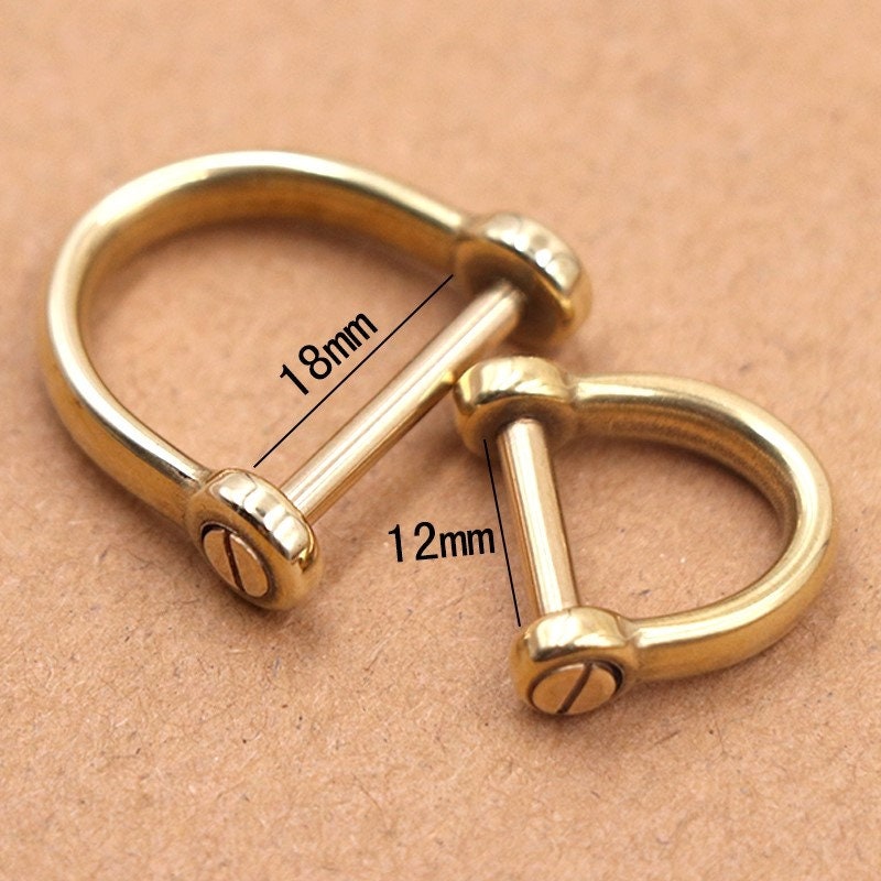 Brass Rings Connector D-rings Clasp Handmade High Quality - Etsy