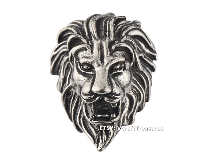 2 Pieces Lion Conchos Animal Stud Screwback Leather Craft - Etsy