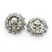 Brass Conchos Screw Back Leather Crafting Steampunk Clock Skull Concho ...