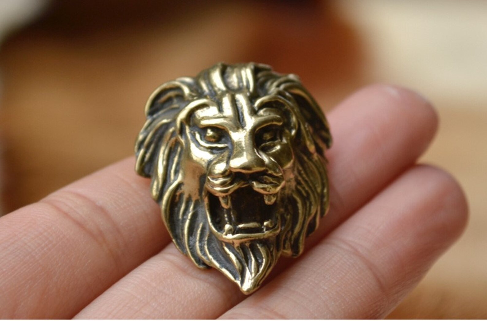 Brass Lion Concho, 2pcs, Leathercraft Embellishment, Leather Decor ...