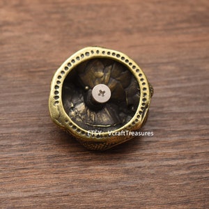 Brass Conchos Screw Back - Leather Crafting Concho - Cobra Snake Concho ...