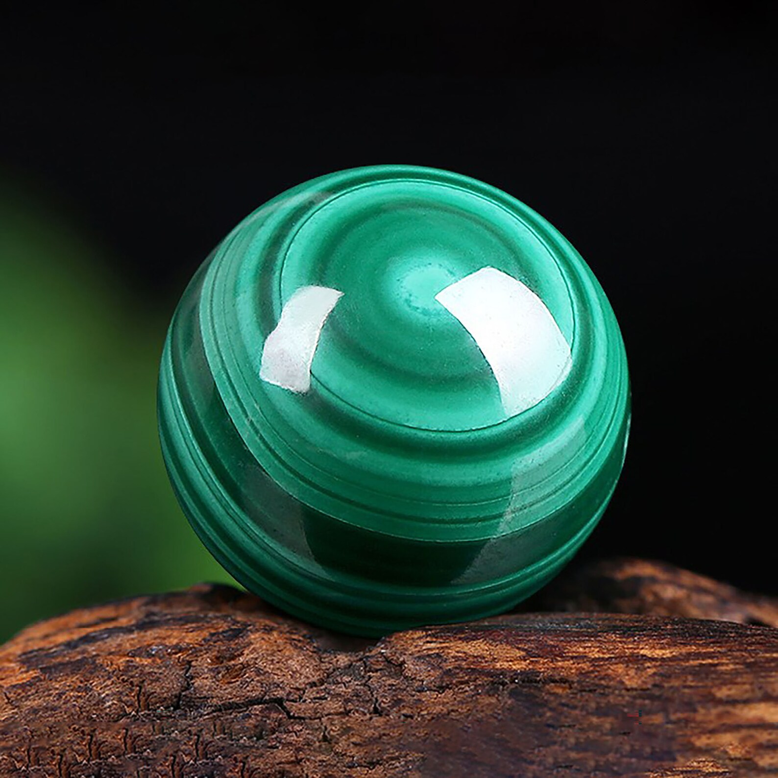 Green Malachite Beads - Round Loose Beads - Genuine Natural Malachite ...