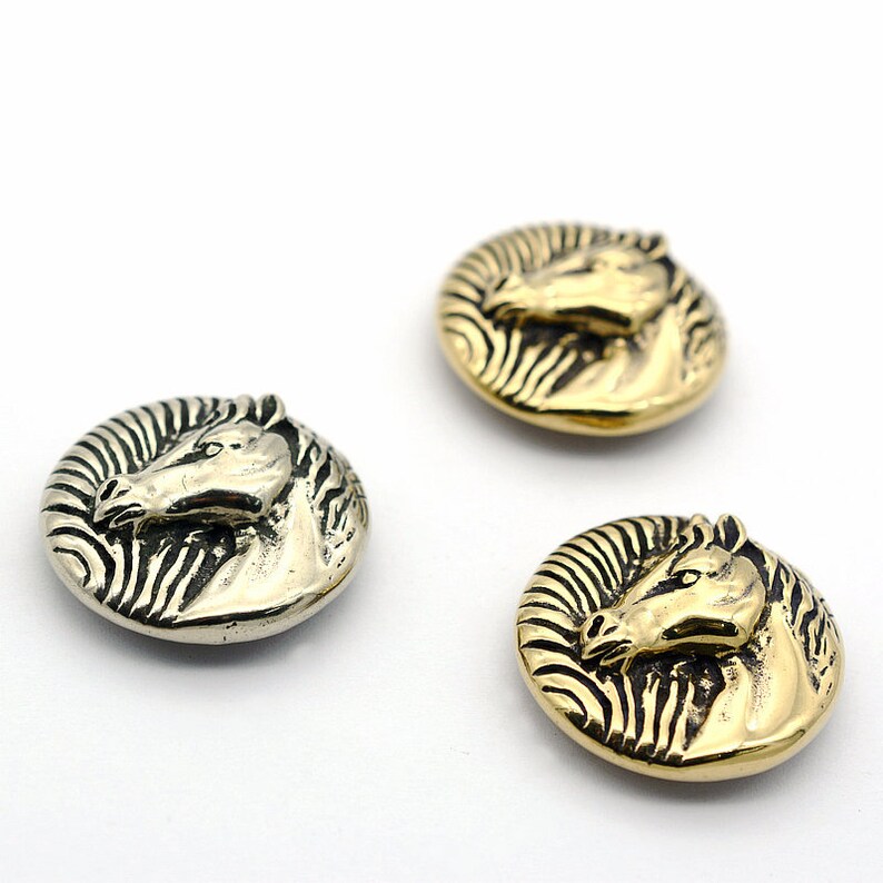 Brass Conchos Screw Back Leather Crafting Horse Concho - Etsy