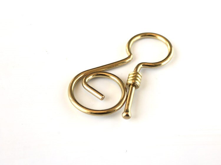 Key Chain Clap Loop Belt Brass Hook Clap Fob Carabiner Loop | Etsy