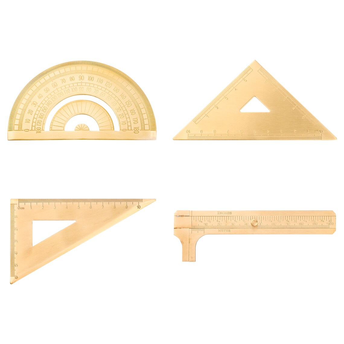 Ruler Protractor Calliper Bass Full Set - Etsy