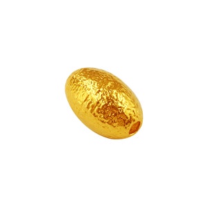 999 Pure Gold Beads - 4.4x6.9mm - Gold Rice Spacers Bead - 24k Gold ...