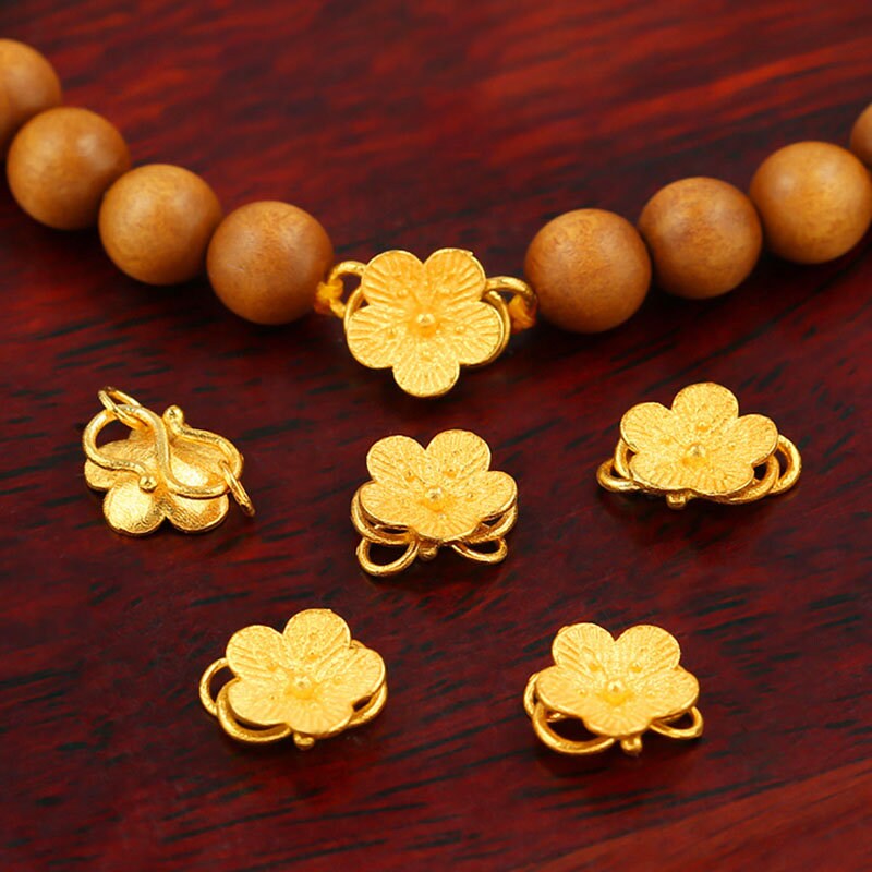 18K Gold Flower Clasp Plum Blossom Bracelet Clasp - Etsy