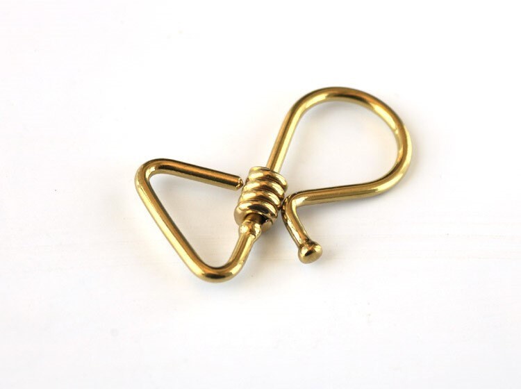 Key Chain Clap Loop Belt Brass Hook Clap Fob Carabiner Loop | Etsy