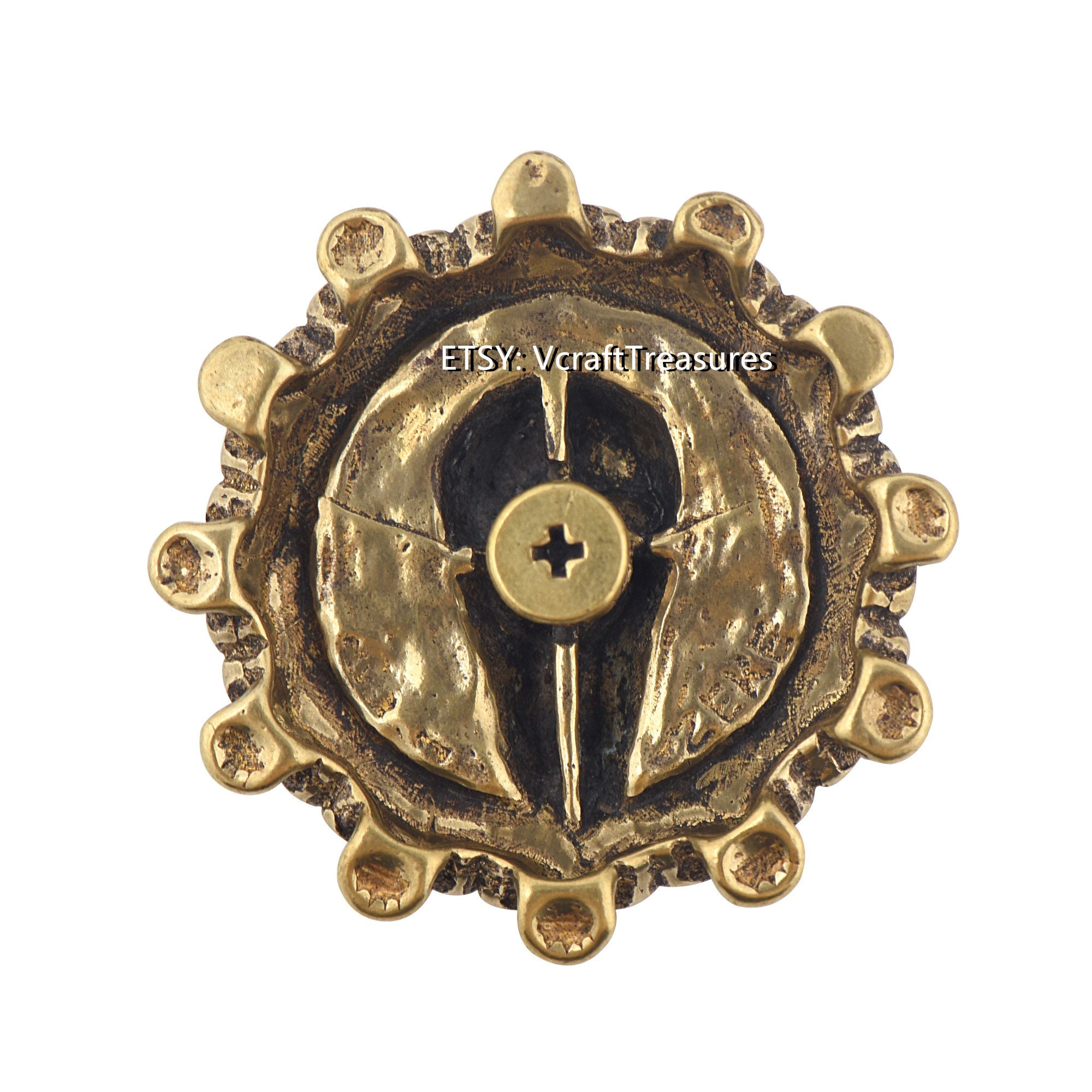 Retro Gold Brass Conchos Screw Back Steampunk Leather Crafting - Etsy
