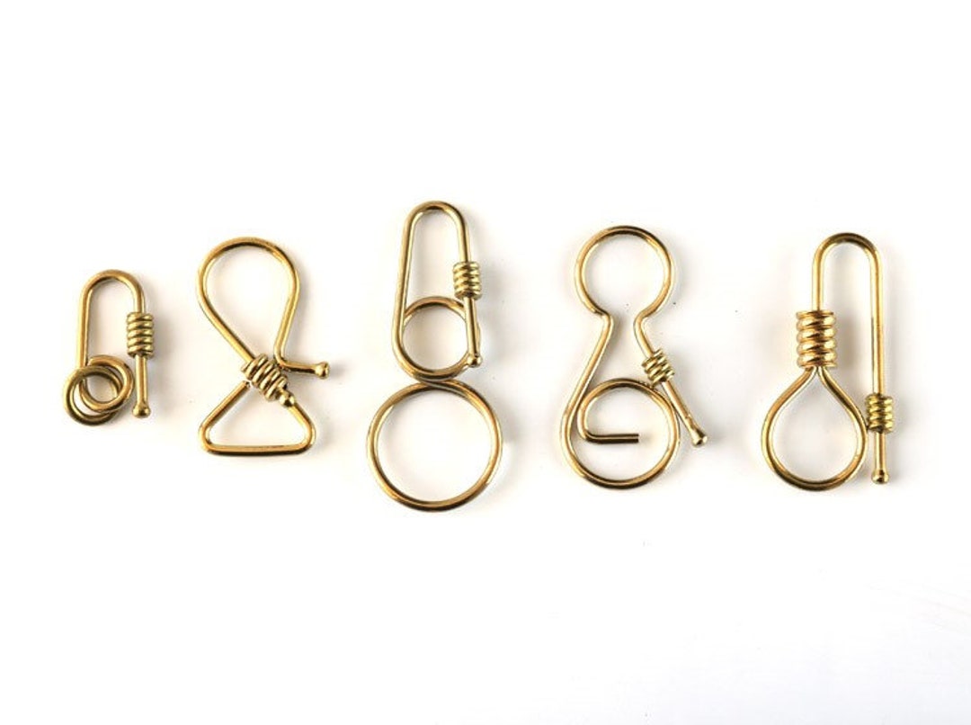 Key Chain Clap Loop Belt Brass Hook Clap Fob Carabiner Loop Belt ...