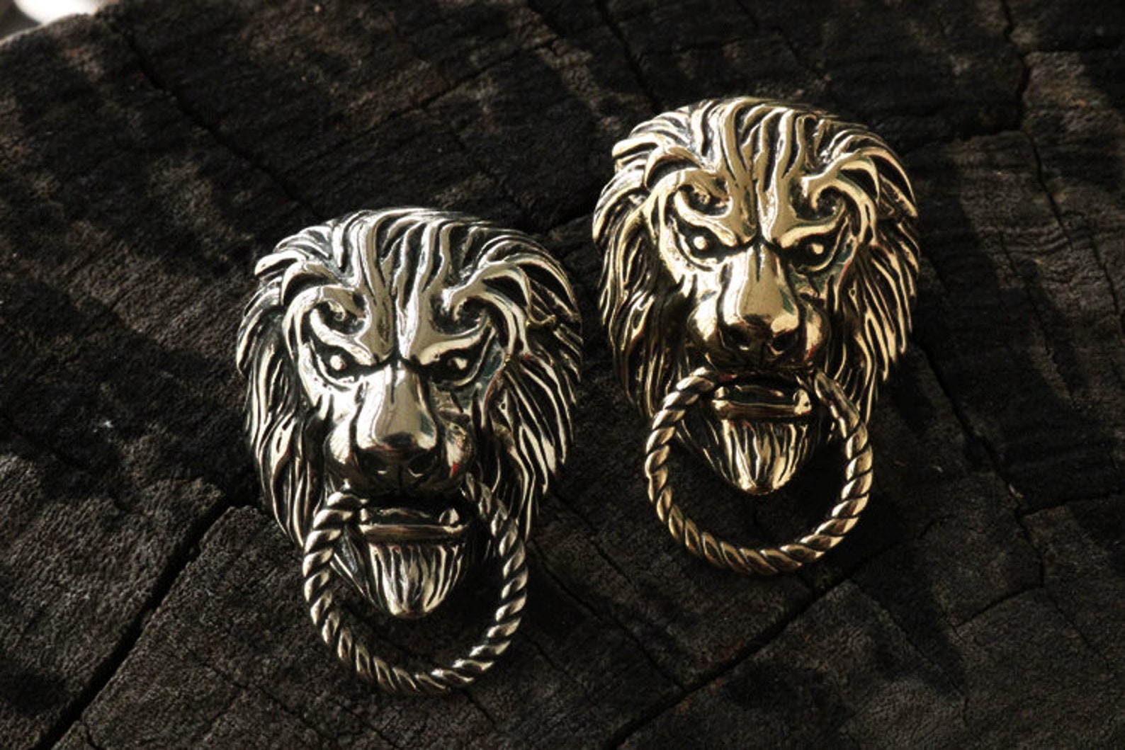 Brass Conchos Screw Back Leather Crafting Male Lion Concho | Etsy